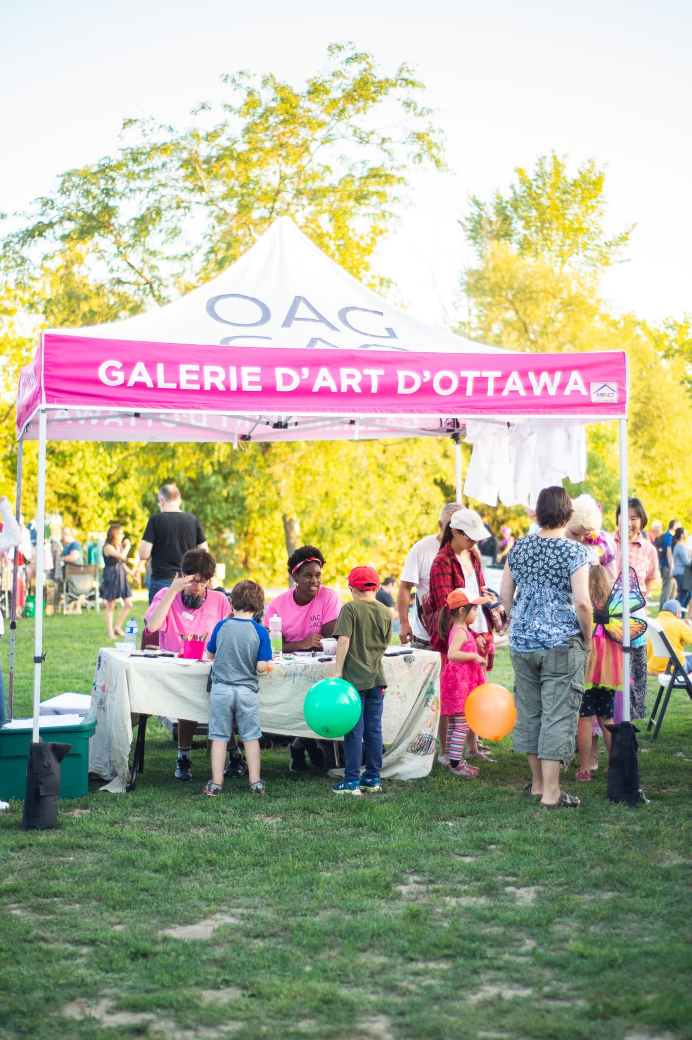 OAG Art Tent at the Lowertown Community Summer BBQ Bash | Ottawa Art ...